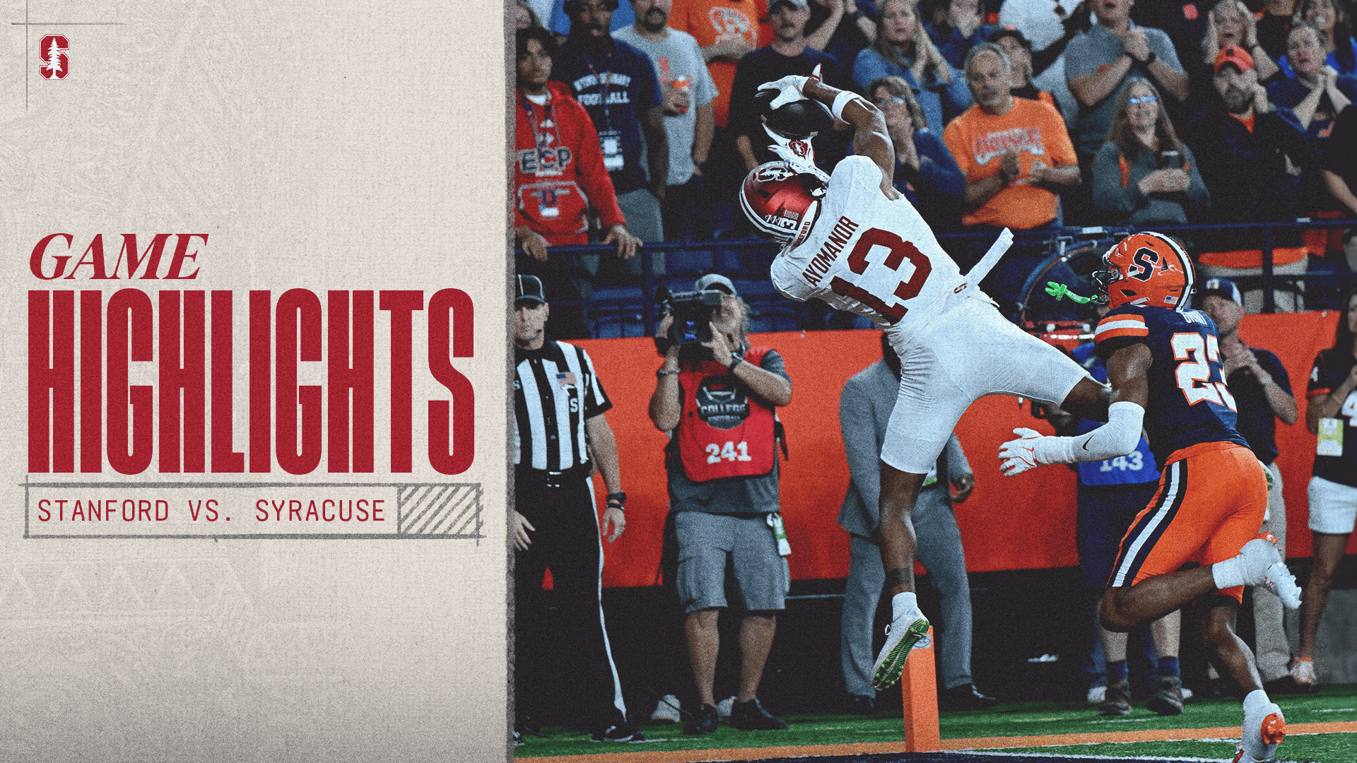 Highlights: Stanford Football vs. Syracuse - Stanford Cardinal ...