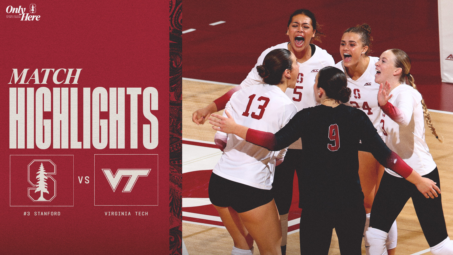 Highlights: #3 Stanford Women’s Volleyball vs. Virginia Tech (9/28/25 ...
