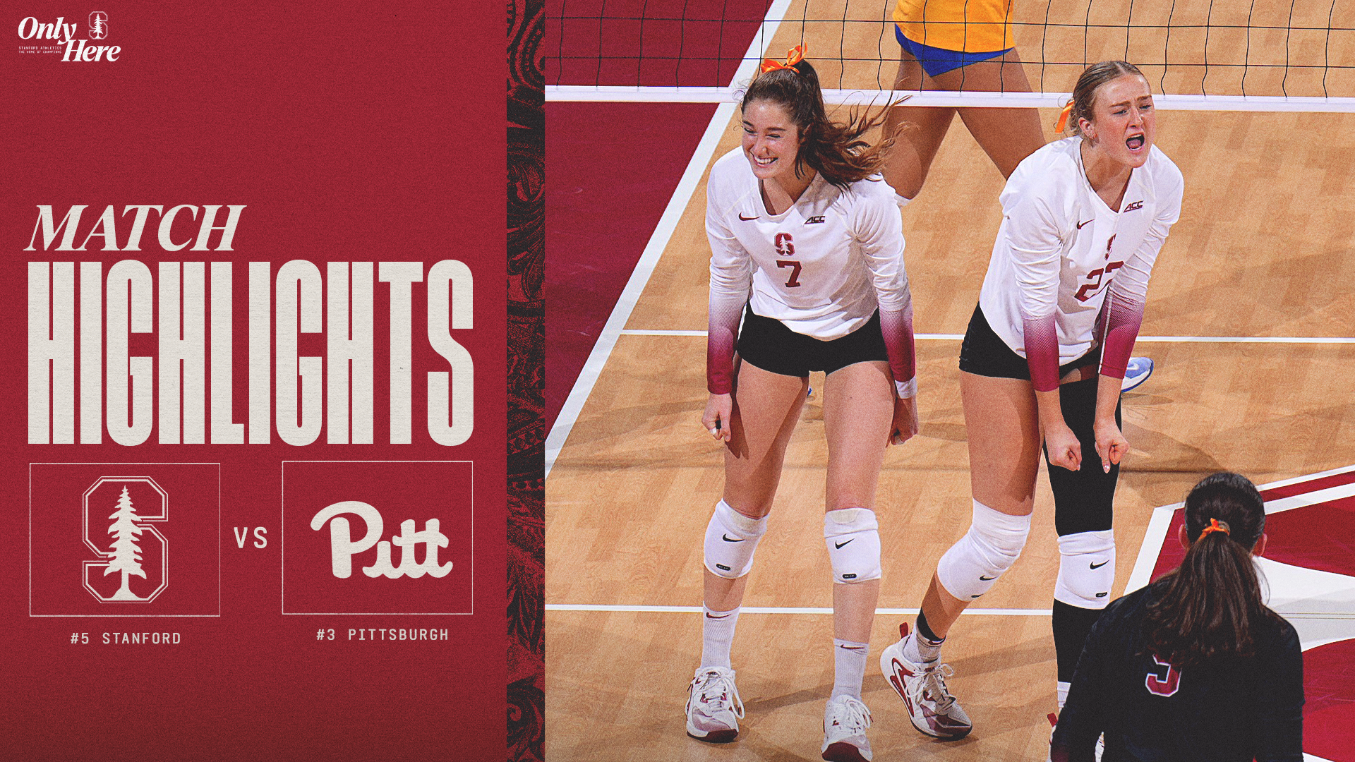 Highlights: No. 5 Stanford Women’s Volleyball vs. No. 3 Pittsburgh (11 ...