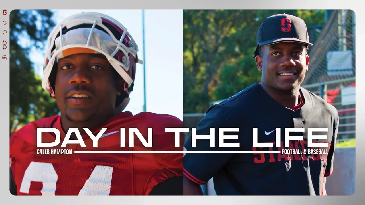 Day In The Life with Two-Sport Athlete Caleb Hampton | Stanford Football | Stanford Baseball ...